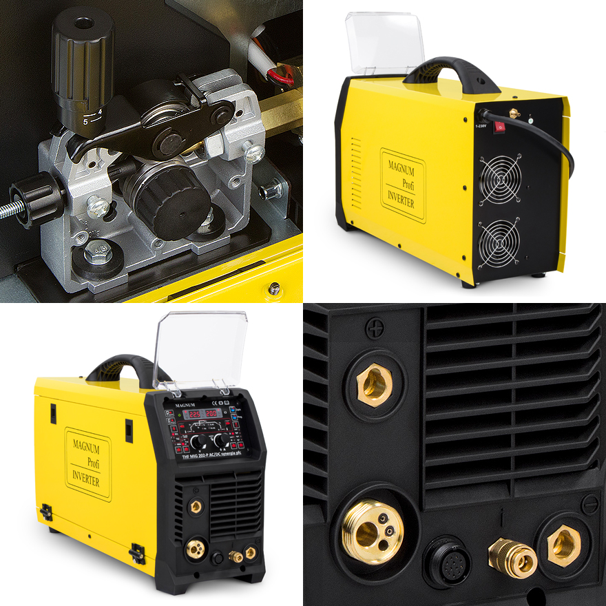 Spawarka Inwertorowa Magnum THF MIG 202 P AC DC Synergia z PFC