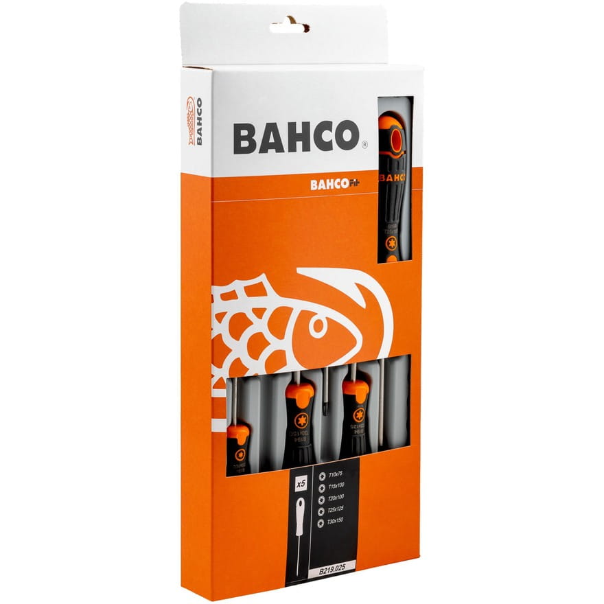 Bahco śrubokręty - zestaw wkrętaków BahcoFit Torx 5 szt. B219.025